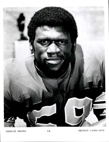 PF51 1973 Original Photo CHARLIE WEAVER DETROIT LIONS LINEBACKER NFL ...