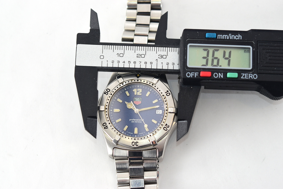 New Battery Tag Heuer Professional 2000 WK1113 Blue Dial QZ Men's Watch ...