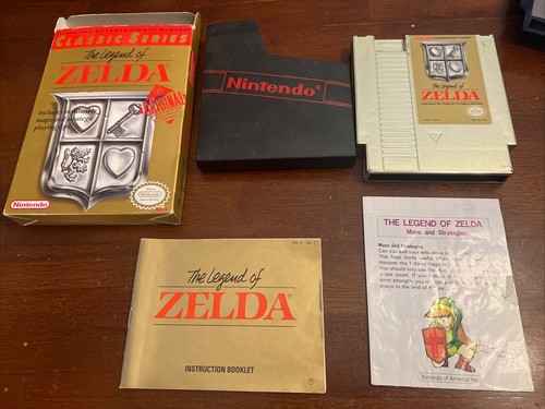 The Legend Of Zelda (Nintendo) CIB NES Cartridge , Box, Manual, Map ...