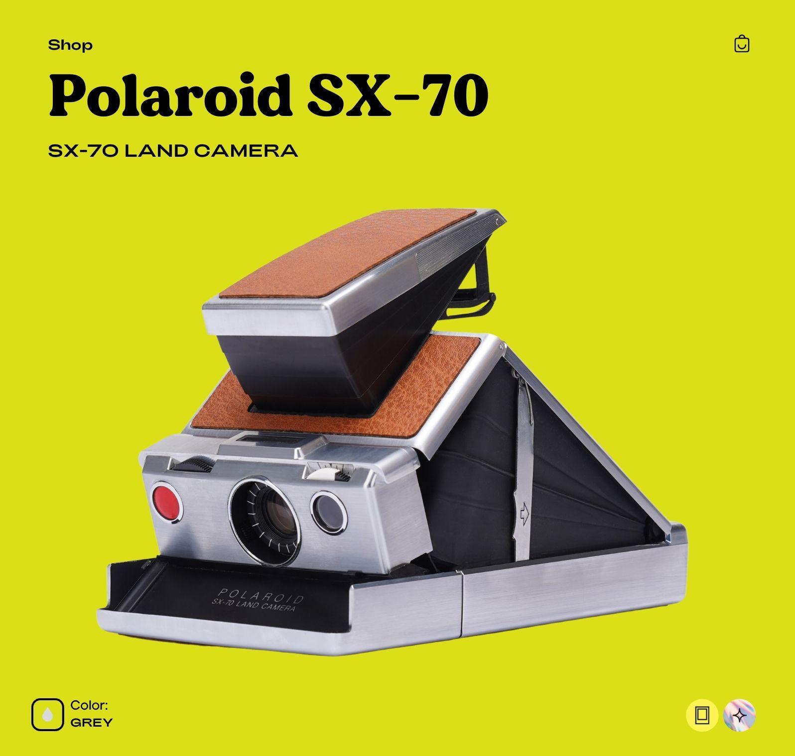 Polaroid SX-70 Land Camera -Vintage Folding Instant SLR Camera with ...