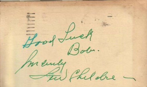 Lew Childre Autographed Autographed Government Postcard 1953 Musician ...