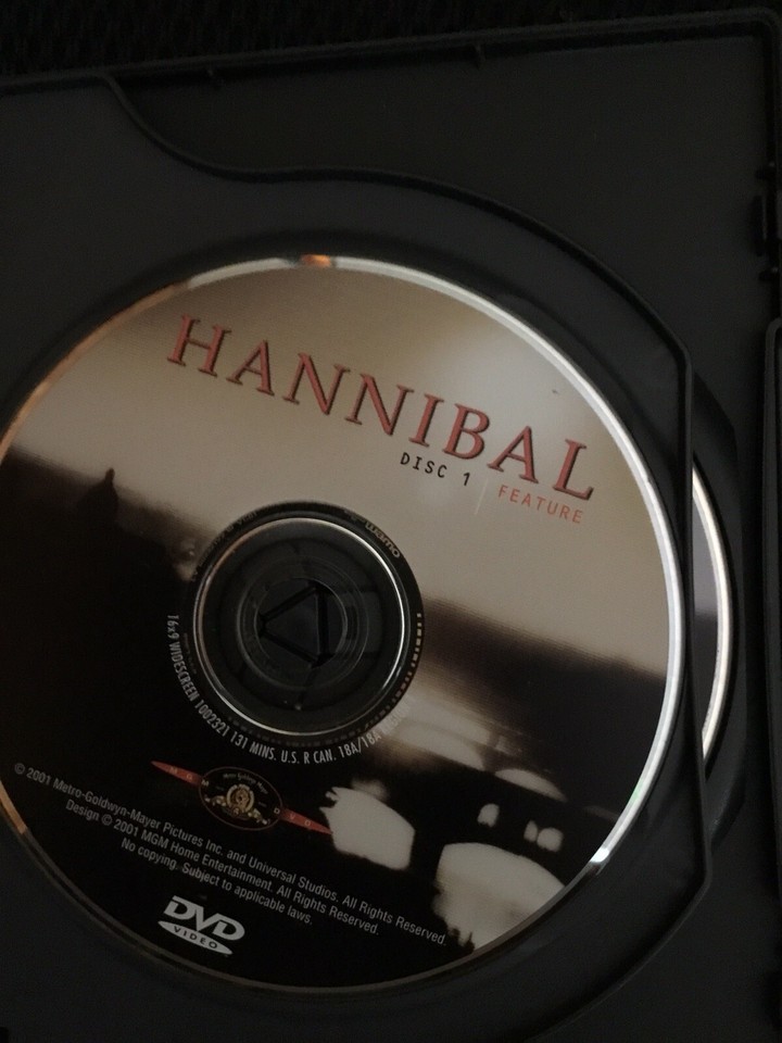 Hannibal (DVD, 2001, 2-Disc Set, Special Edition) Like New 27616865403 ...