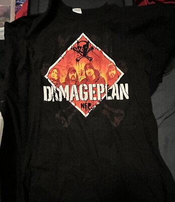 Vintage Damageplan T-Shirt 2xl Black Heavy Metal Band Graphic | eBay