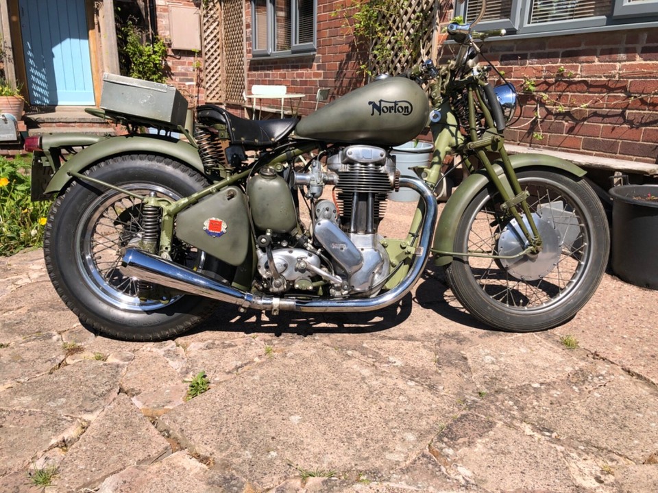 Vintage Norton Motorcycle, 1951 ES2 Classic Motorcycle, Custom Bobber ...