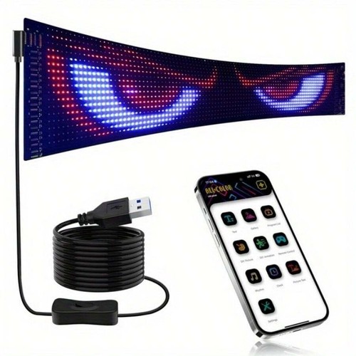 Programmable Flexible LED Matrix Pixel Panel-APP Control,Car | eBay