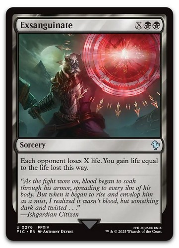 Exsanguinate #276 (NM) Final Fantasy FIC Magic MTG | eBay