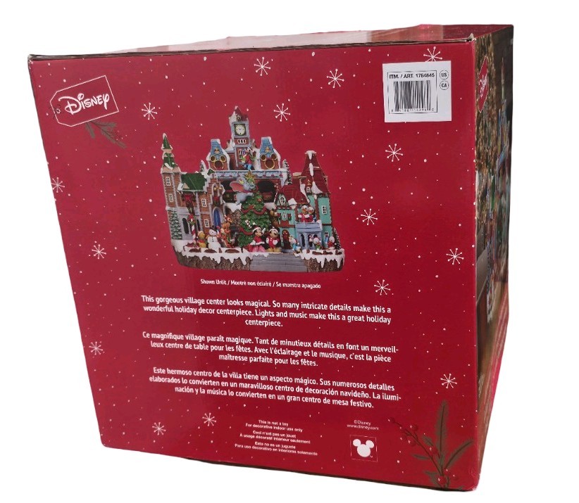 Disney Animated Holiday Village Lights & Music 8 Christmas Songs BRAND ...