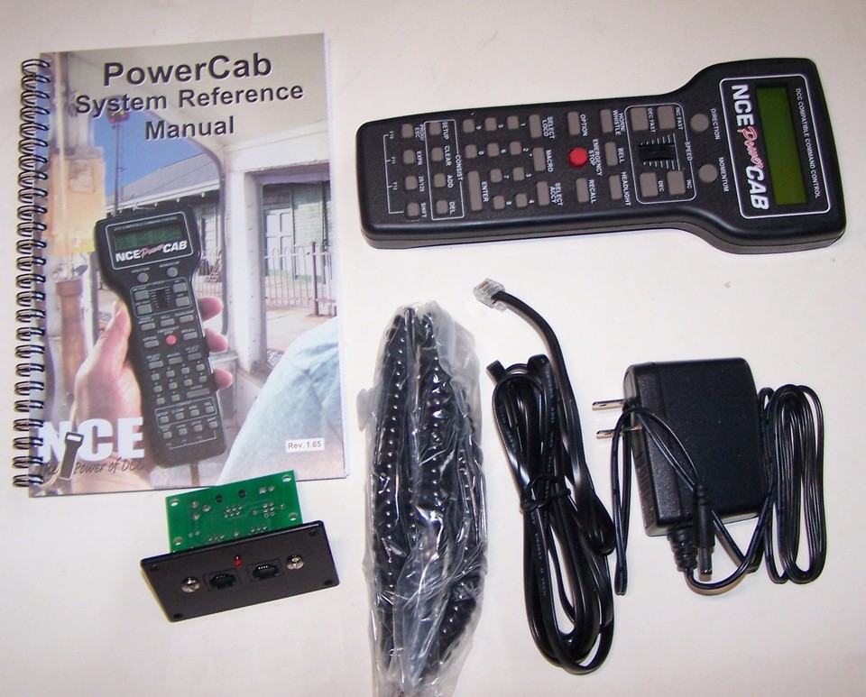 NCE Power Cab Complete DCC Starter Set 5240025 Tethered Handheld ...