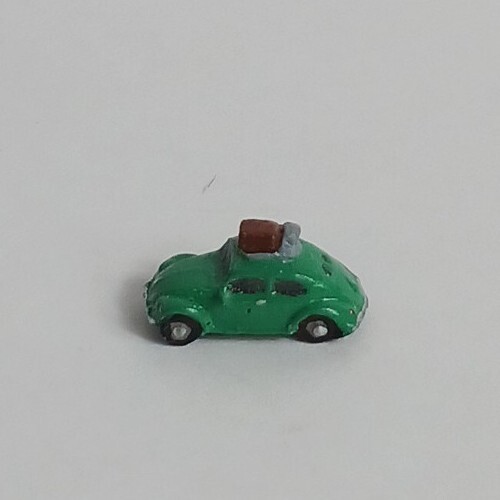 Volkswagon VW Micro Beetle Sedan Bug Diecast Figurine Vintage Green ...