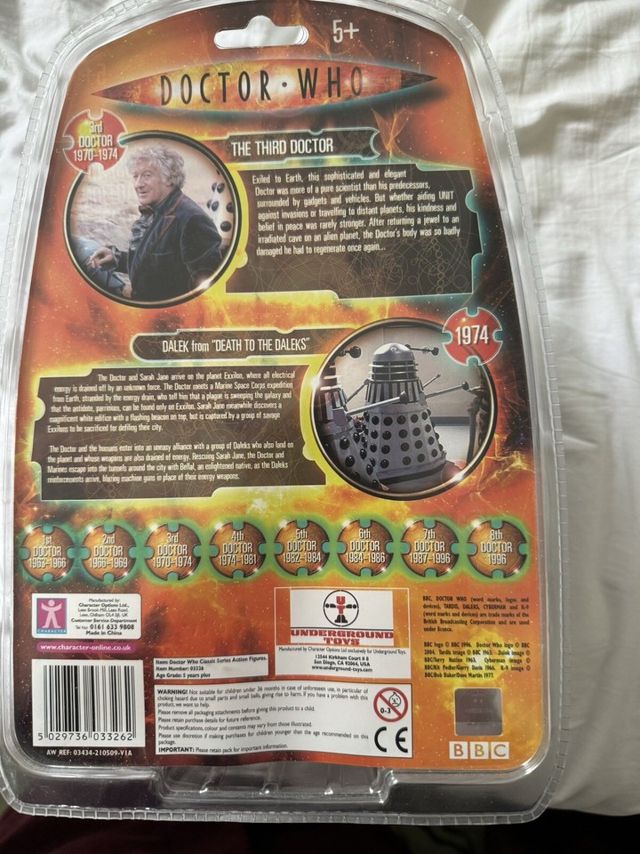 3rd Doctor Who Third Death to the Daleks Machine Gun Classic 5” Twin ...