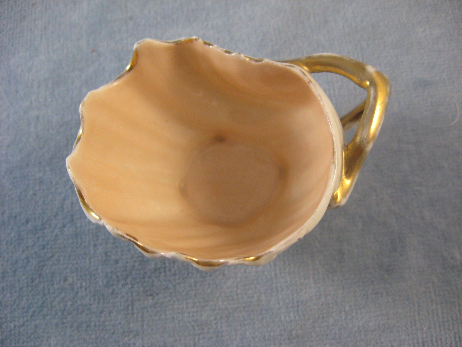 Antique Shell Shaped Teacup/Demitasse Light Pink Interior & Saucer | eBay