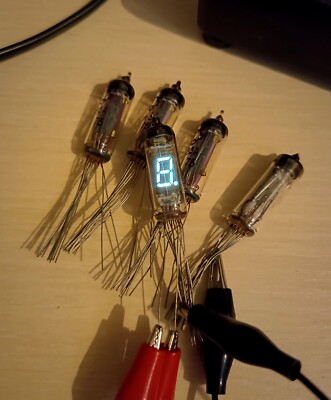 5 pcs IV-3A VFD 7-segment Fluorescent Tube Indicator clock USSR nixie ...