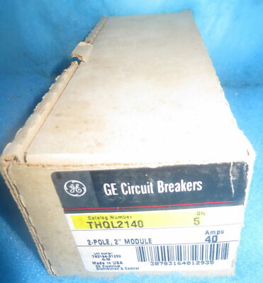Lot of 5 NIB General Electric THQL2140 A Circuit Breakers + 1 Year ...