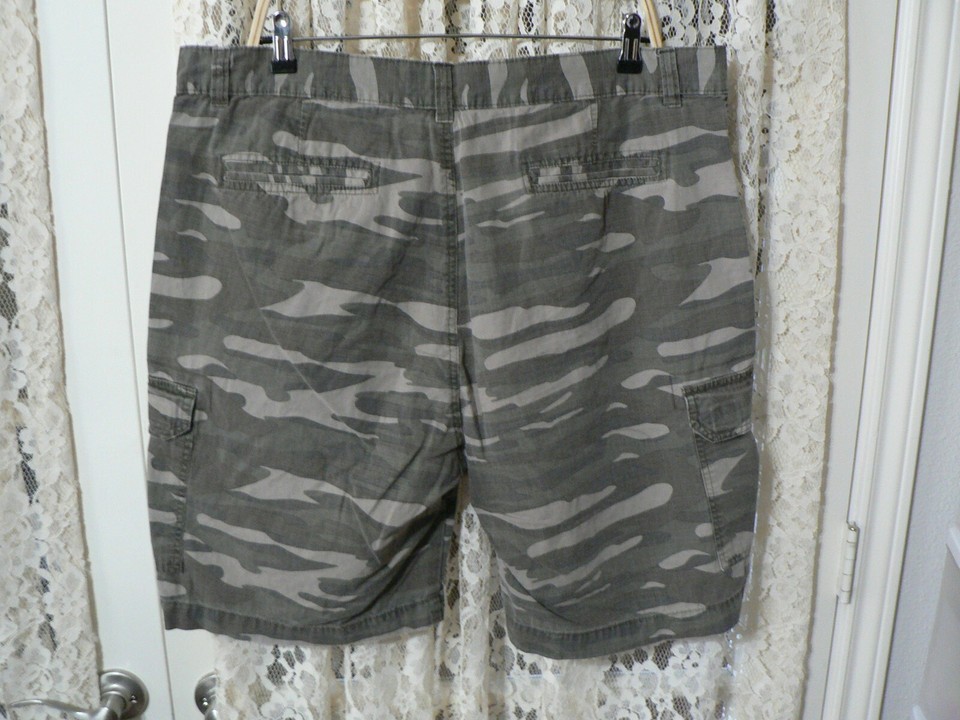 # CLEAR WATER OUTFITTERS MEN 40 (39x9) BROWN CAMO CARGO SHORTS-13" RISE ...