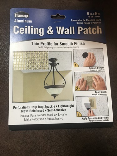 Homax Ceiling & Wall Patch, 6" x 6" Perforated Aluminum, (LB-7) | eBay