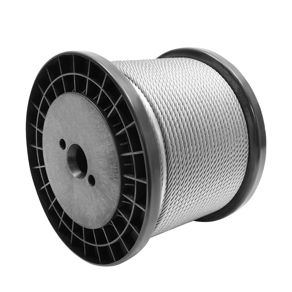 1/4 inch Stainless Steel Cable 300FT T304 7x19 Steel Wire Rope Aircraft ...