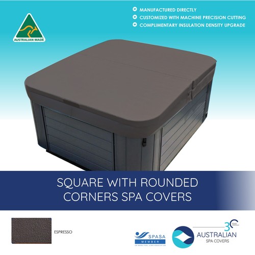Aust Made Hard Spa Cover Custom Made Espresso upto 2380x2380mm FREE ...