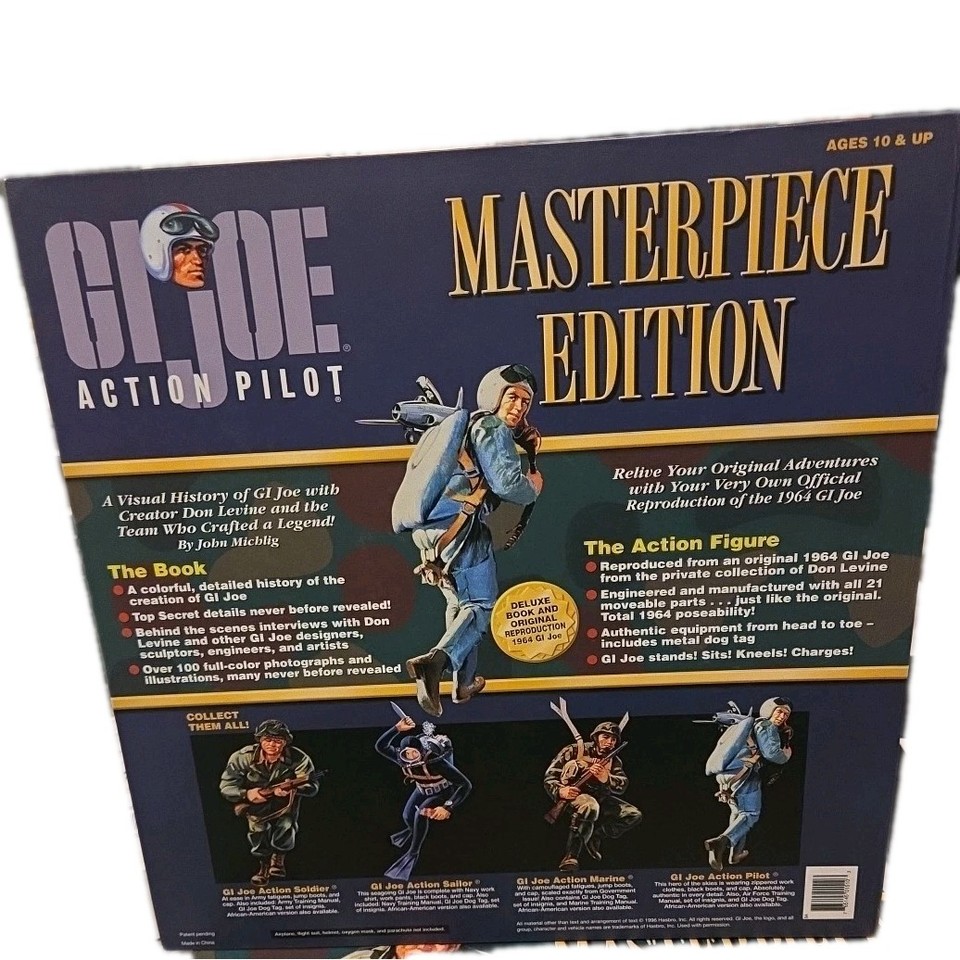 GI Joe Action Pilot Masterpiece Edition Figure, Book & Box, New | eBay