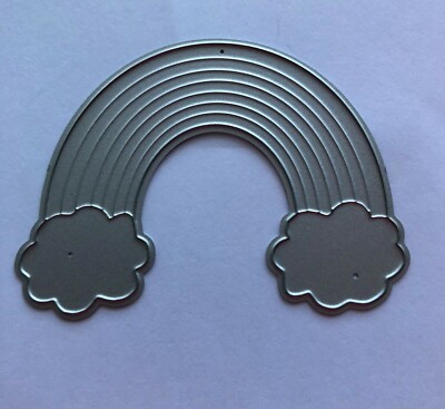 Metal Die Cut ... Rainbow Die with Clouds | eBay UK