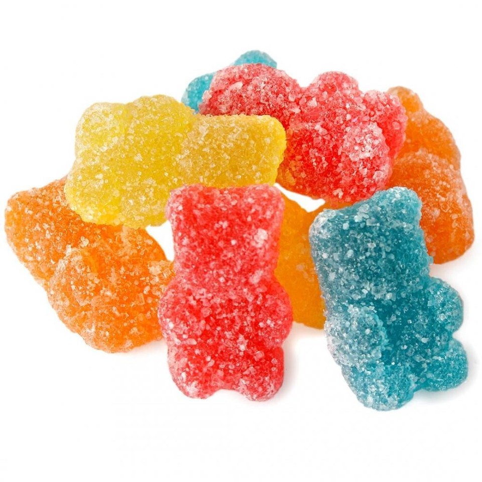 Sour Gummy Bears 2 Pound Asorted Bulk Candy Gummies FREE SHIP 48 States ...