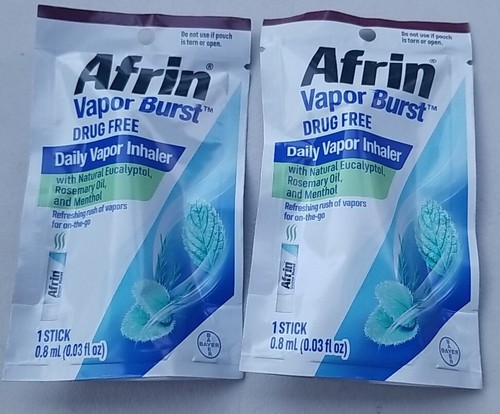 Afrin Daily Vapor Burst Inhaler Stick, .8 mL Lot Of 2 | eBay