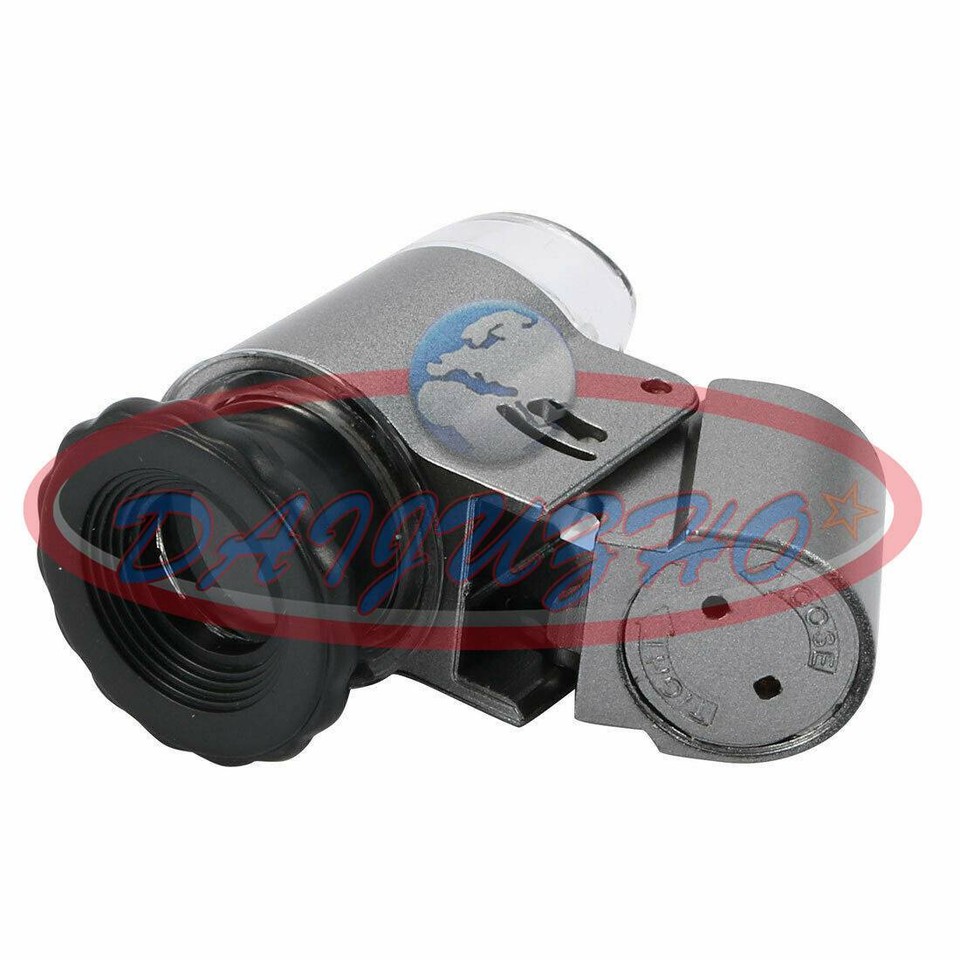 LED Light 50X Magnifier Magnifying Glass Currency Detecting Microscope ...
