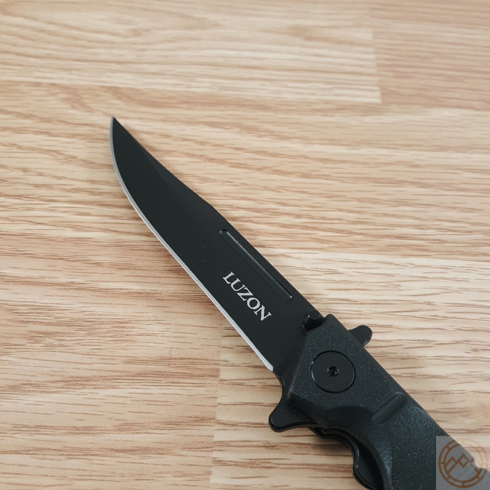 Cold Steel Medium Luzon Folding Knife 4" 8Cr13MoV Steel Blade Black GFN ...