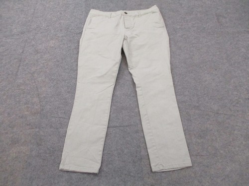 Asos Pants Mens 34 Chino Skinny Leg Flat Front Adult Button Fly 34x28 ...