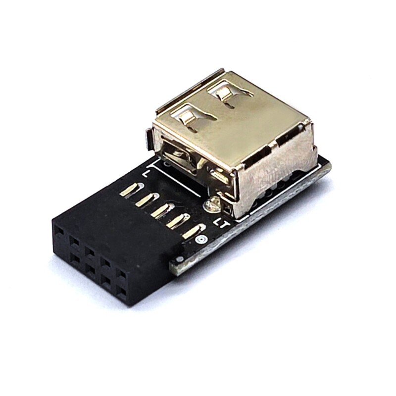 Internal USB Expansion 9Pin Motherboard to USB 2.0 Adapter For Wireless ...