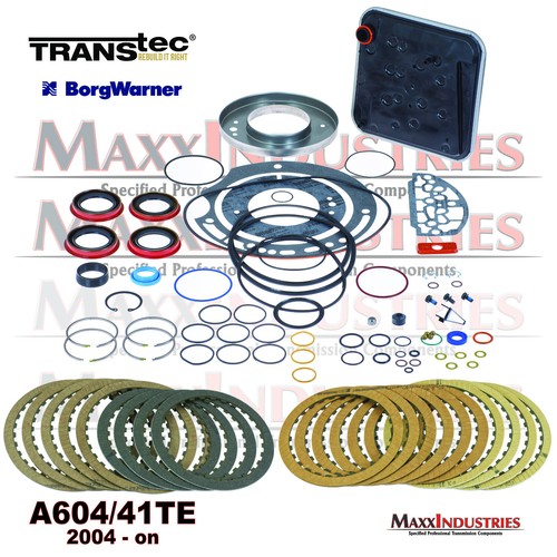 2004-up A604 41TE Transmission Master Rebuild Kit les Steels BorgWarner ...