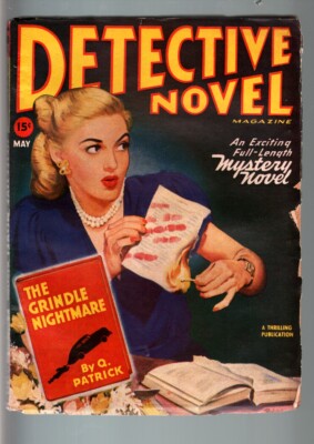 PULP: DETECTIVE NOVEL MAY 1947-BLONDE BABE COVER-HARD BOILED PULP ...