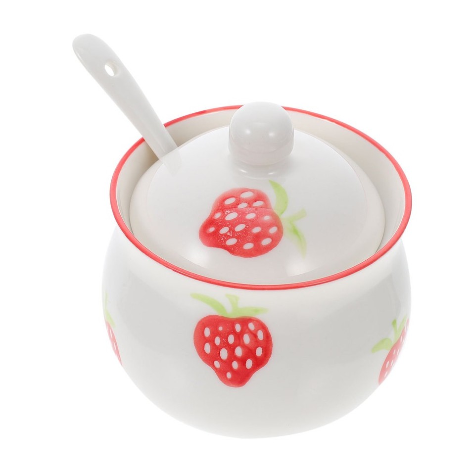 Ceramic Salt Box Spice Container Small Seasoning Containers Jar for ...