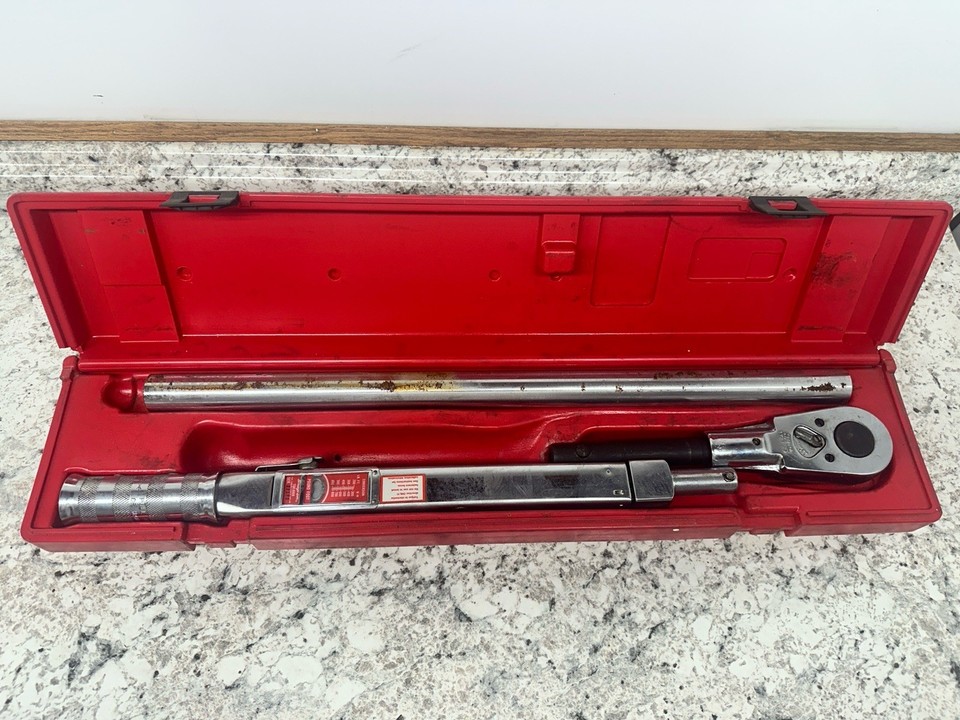 Snap-on Tools TQR600 3/4" Drive Adjustable Torque Wrench L72T Head w ...