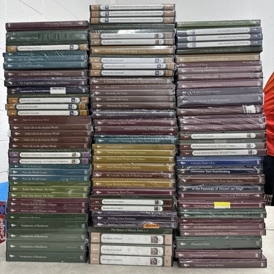 Lot of 86 New Great Courses DVDs & 52 Course Books All Sealed | eBay