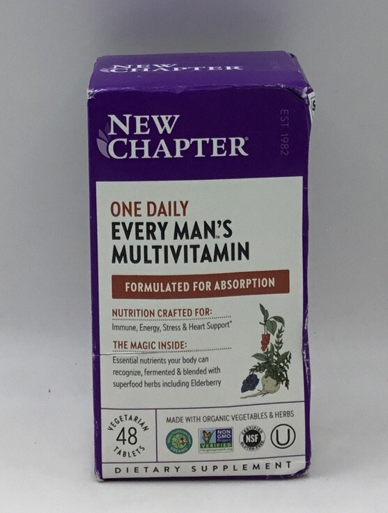 New Chapter, One Daily Every Man's Multivitamin, 48CT Exp 11/25 | eBay