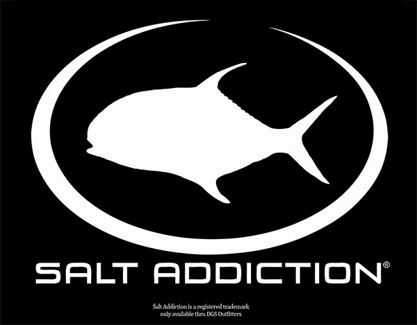 Salt Addiction Decal,Marlin fishing sticker,deep sea fishing,rod,reel ...