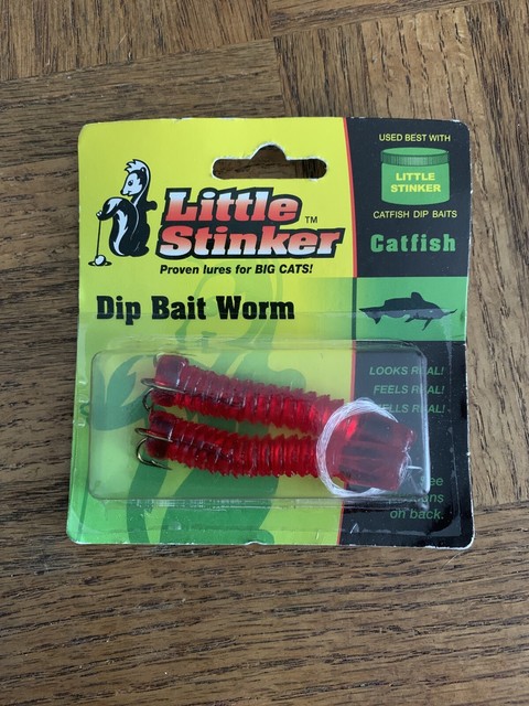 3 Packs Uncle Josh Little Stinker DIP Bait Worm Rig Red Catfish 2 per ...