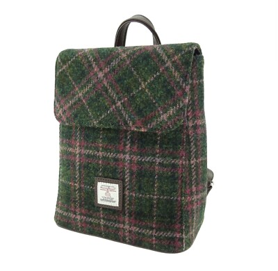 AUTHENTIC HARRIS TWEED MINI BACKPACK TUMMEL GLEN APPIN Col 107 | eBay UK