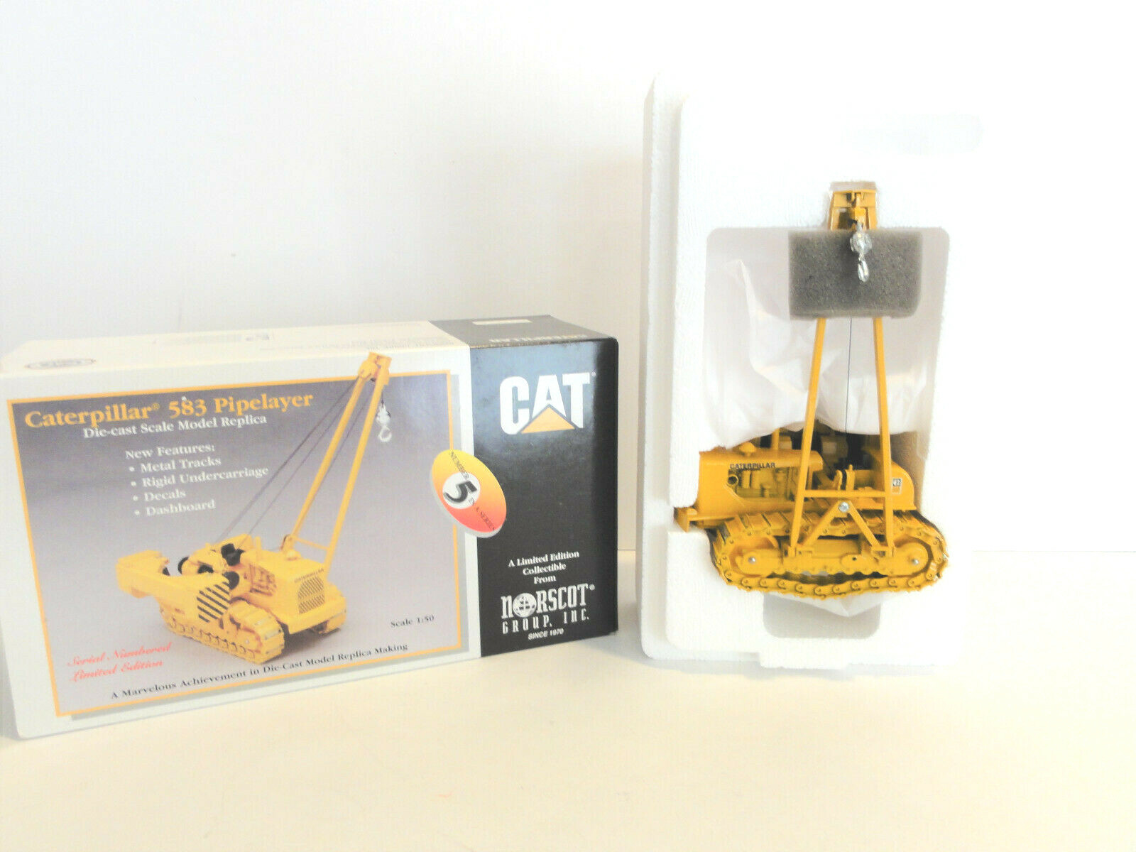 CAT - Conrad 2875 CATERPILLAR 583 PIPELAYER METAL TRACKS S# 1:50 NEW | eBay