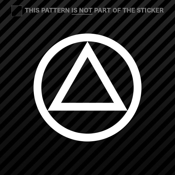 (2x) AA Alcoholics Anonymous Symbol Sticker Self Adhesive Vinyl | eBay