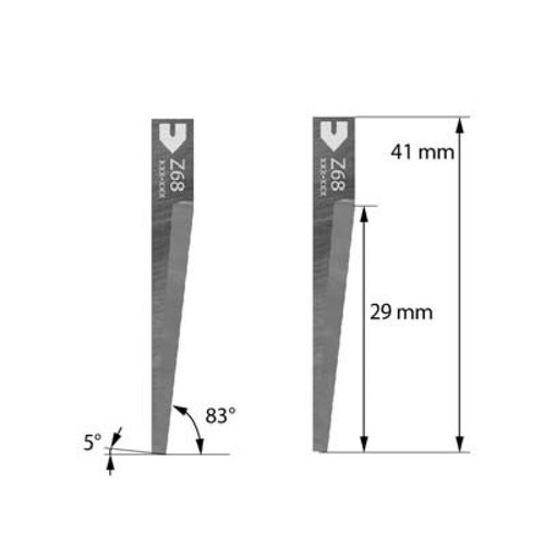 Z68 Cutting Blade , Oscillating Knife Tungsten Carbide Cutter x 10pcs ...