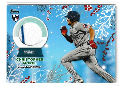 2023 Topps Holiday Relics #RC-CMO Christopher Morel Chicago Cubs RC | eBay