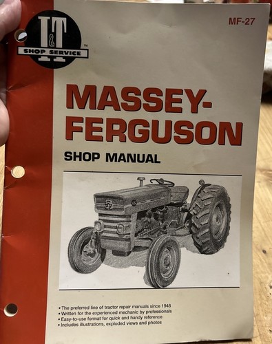 Massey-Ferguson Repair Manual MF-27 for MF135, MF150, MF165 with wiring ...