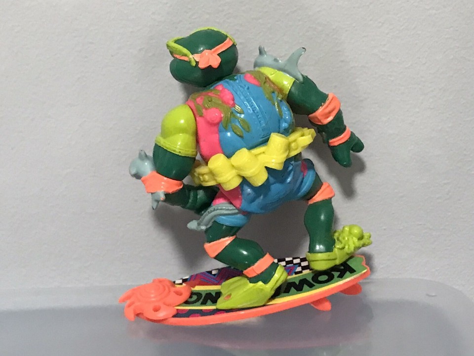 1990 TMNT Teenage Mutant Ninja Turtles Surfing Michelangelo | eBay
