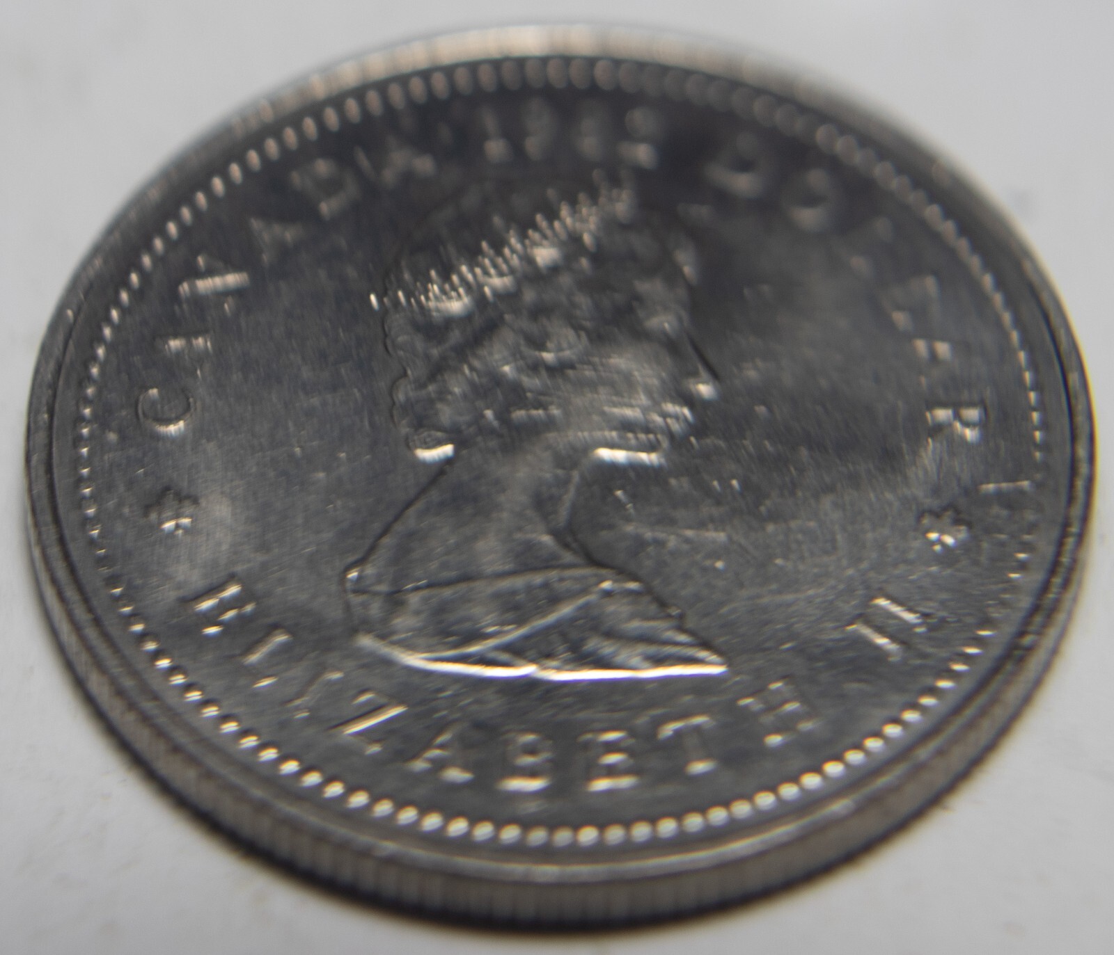 1982 - Canadian 1$ One Dollar Nickel Coin - Confederation Canada ...