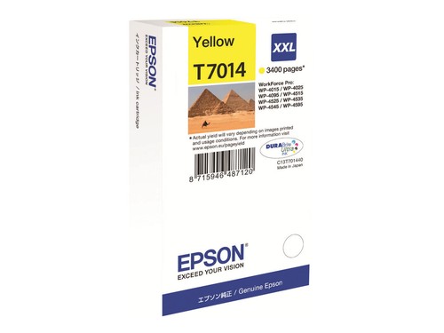 Epson Yellow Tank Pigment Based Ink 34.2ml 1 C13T70144010 8715946487120 ...