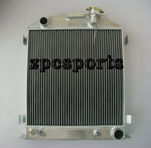Model-A Radiator Chevy-Engine Ford-Grill-Shells 3 Row 3" Chopped 1928 ...
