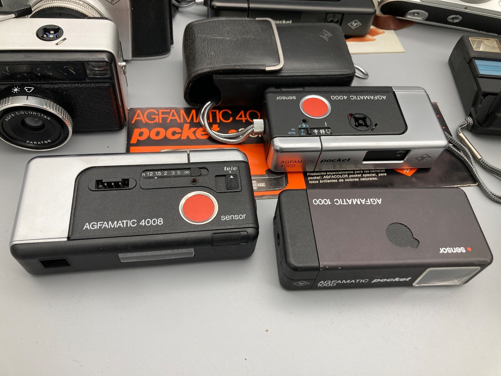 KONVOLUT VINTAGE KAMERAS AGFA FUJI KODAK POLAROID 18 Stk. POINT&SHOOT ...