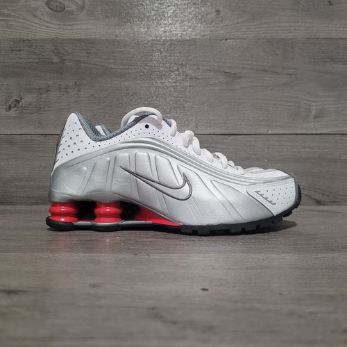 Nike Shox R4 Metallic Silver Comet Red BV1111-100 Men Size 4 Womens ...