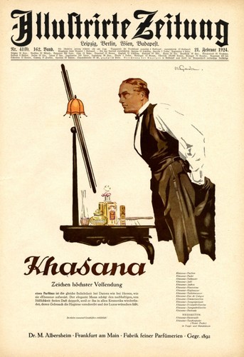 Perfume Khasana XL 1924 German ad by Julius Engelhard * Sumatra ...